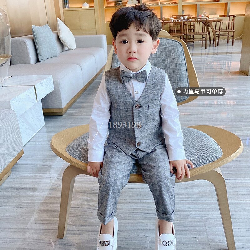 Kinderen Formele Kleding Pak Set Bloem Jongens Wed... – Vicedeal