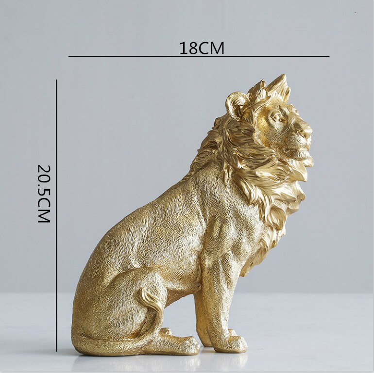 Nordic Gold Resin Simulated animal Crafts ornament... – Grandado