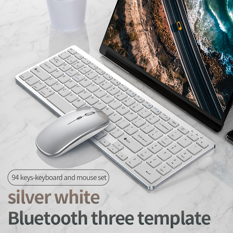 Keyboard and Mouse Set Bluetooth-compatible Slim R... – Grandado