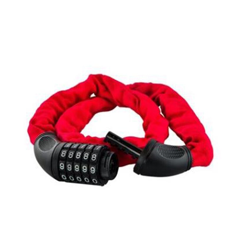 -Bicycle Lock,5-Digit Combination of Bicycle Chain... – Grandado