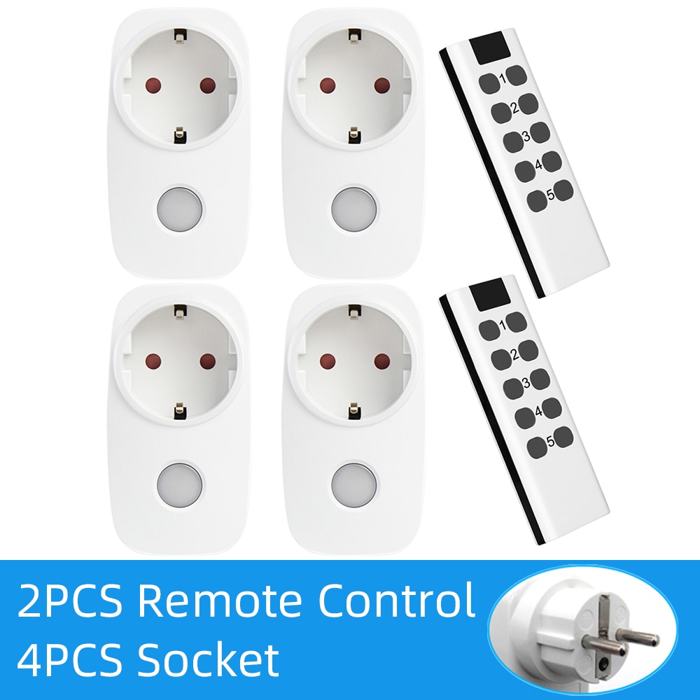 Wireless Remote Control Smart Socket 15A EU FR Uni... – Vicedeal