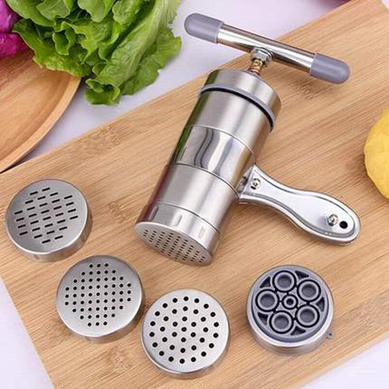 Stainless Steel Noodle Maker With 5 Models Manual ... – Grandado