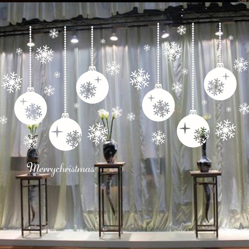 80 # Navidad copo de nieve ventana pegatinas dormi... – Grandado
