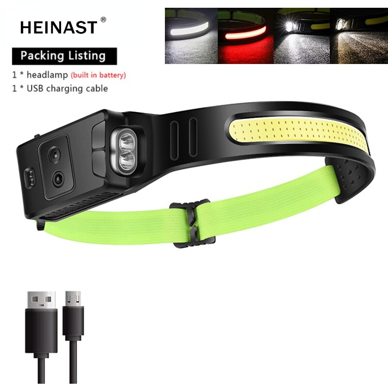 Sensor Headlight COB&XPE LED Headlight IPX4 Wa... – Grandado