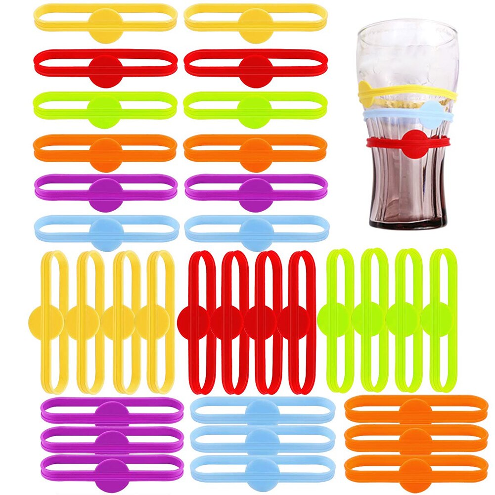 pcs Silicone Wine Cup Glass Markers Party Goblet W... – Vicedeal