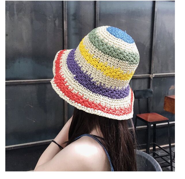 Sommer reise skygge regnbue farge hatt diskett str... – Grandado