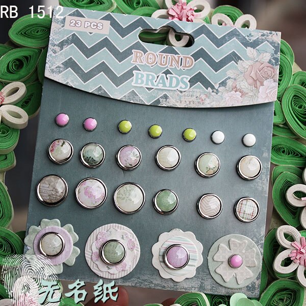 DIY Scrapbooking Brads Versieren Ronde Brads Pak D... – Grandado
