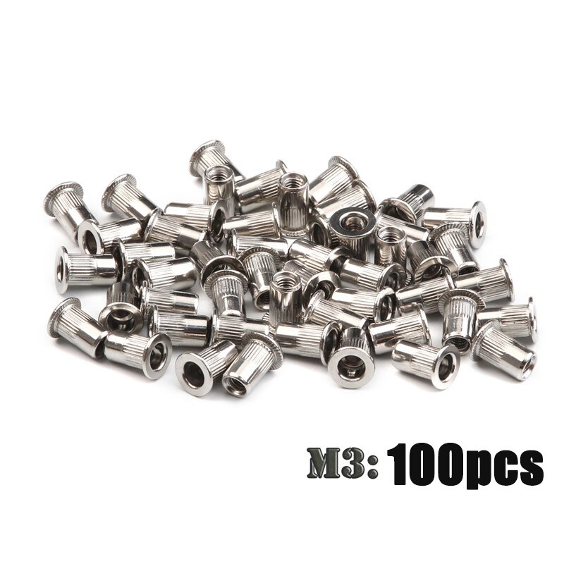 100PCS M3 M4 M5 M6 Stainless Steel Flat Head Rivet... – Grandado