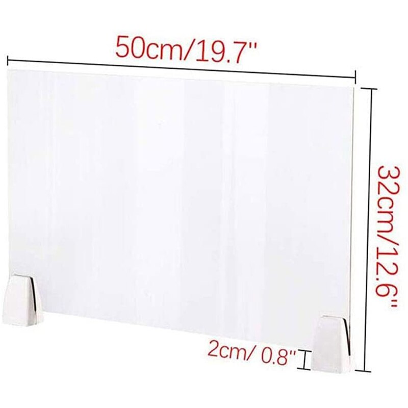 Droplet barrier screen Acrylic Sneeze Guard Clear ... – Grandado