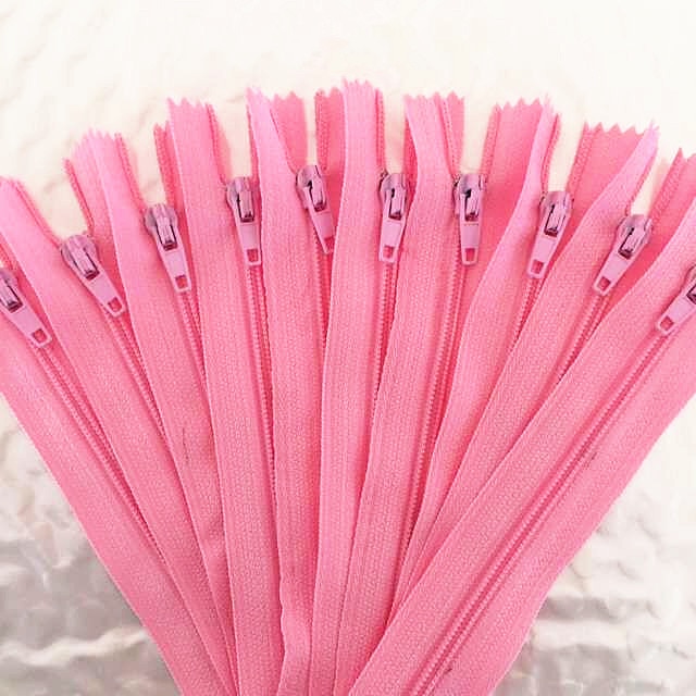 10pcs 20cm (8 Inch) Pink Nylon Coil Zippers Tailor... – Grandado