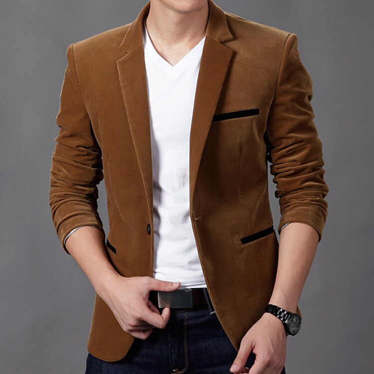 Men Suit Jackets Smart Casual Slim Dress Suits Bla... – Grandado
