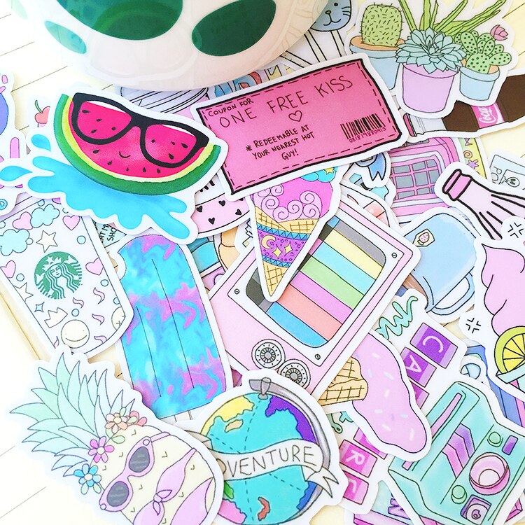 31PCS Cute pink items Stickers Crafts And Scrapboo... – Grandado