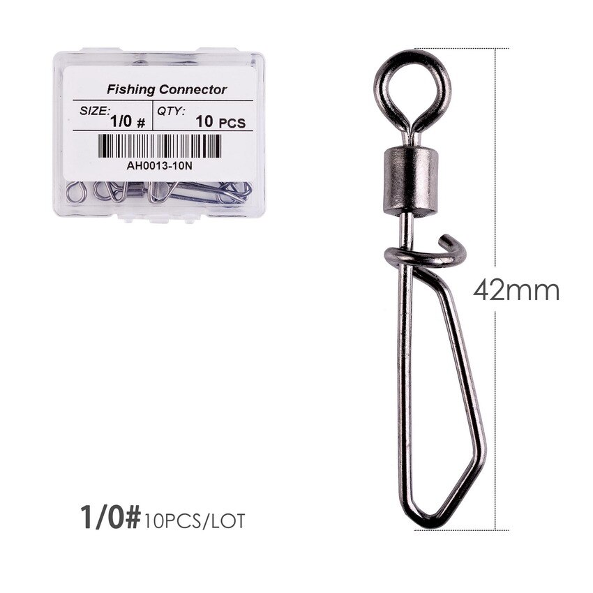 10 Stks/doos Vissen Rolling Wartels Connector Met ... – Grandado