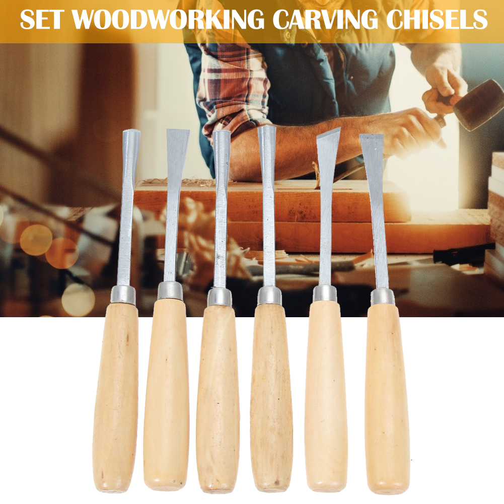 6Pcs Carving Chisel Set DIY Manual Gouge Carve Bla... – Vicedeal