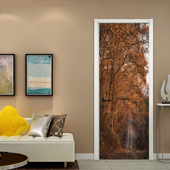 77x200cm Twilight Landscape Door Stickers For Livi... – Vicedeal