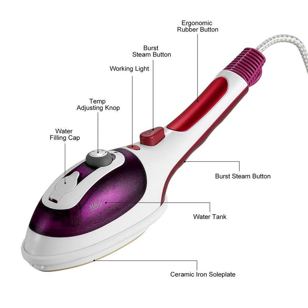 Two In One Hand Held Steam Iron Portable Steam Ele... – Vicedeal
