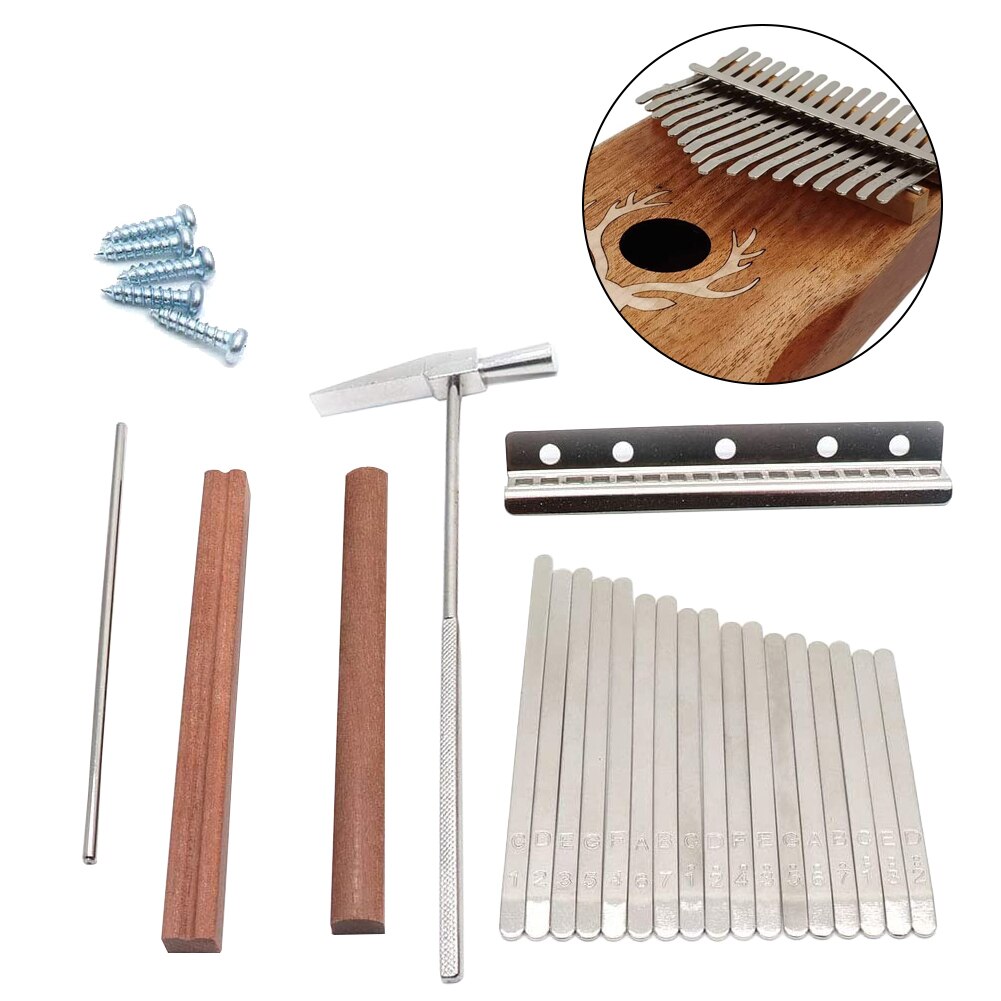 Steel Kalimba Mbira Diy 17 Keys Instrument Parts W... – Grandado