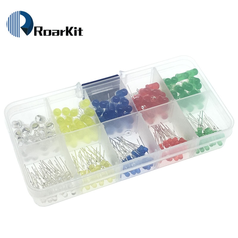 200PCS/Lot 3MM 5MM Led Kit With Box Mixed Color Re... – Grandado