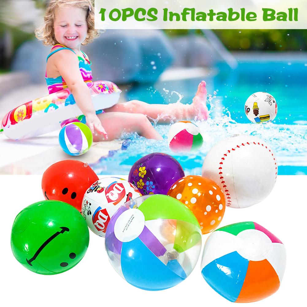10PCS Inflatable Ball High Bounce Water Toy Colorf... – Grandado