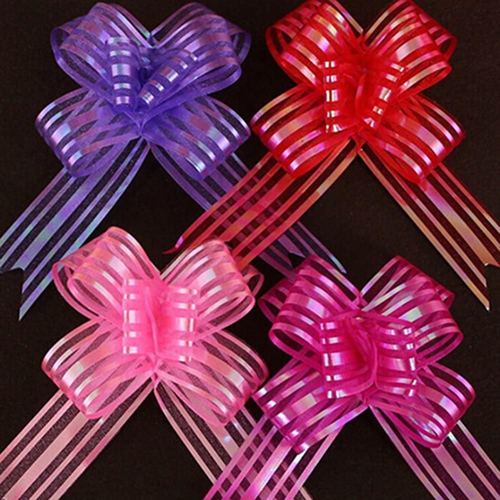 10Pcs 50mm Pull Bow Multicolor Organza Durable DIY... – Grandado