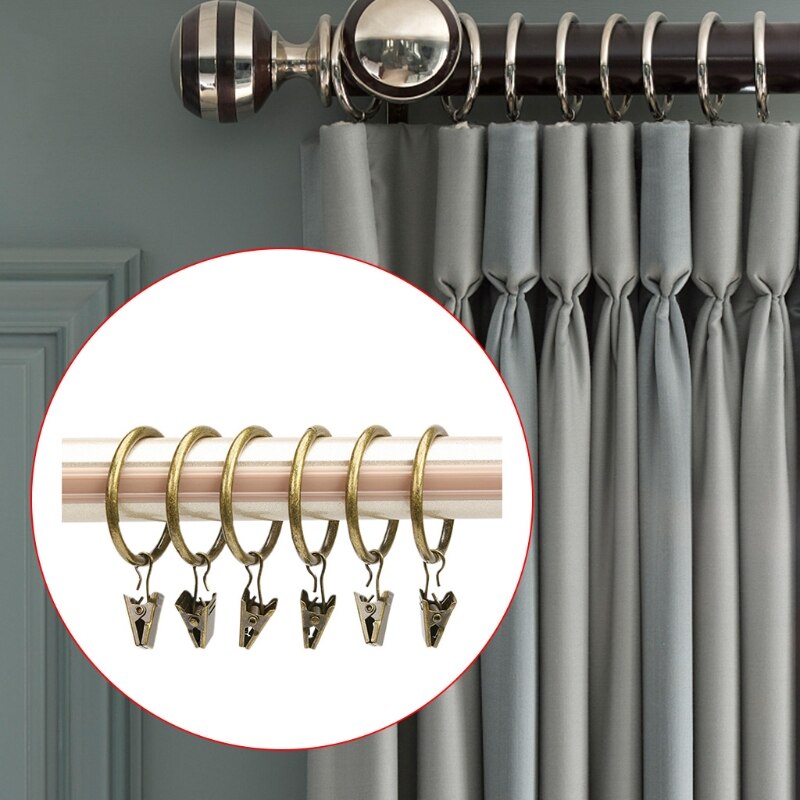 20 Stuks Metalen Gordijn Clips Douchegordijn Ringe... – Vicedeal