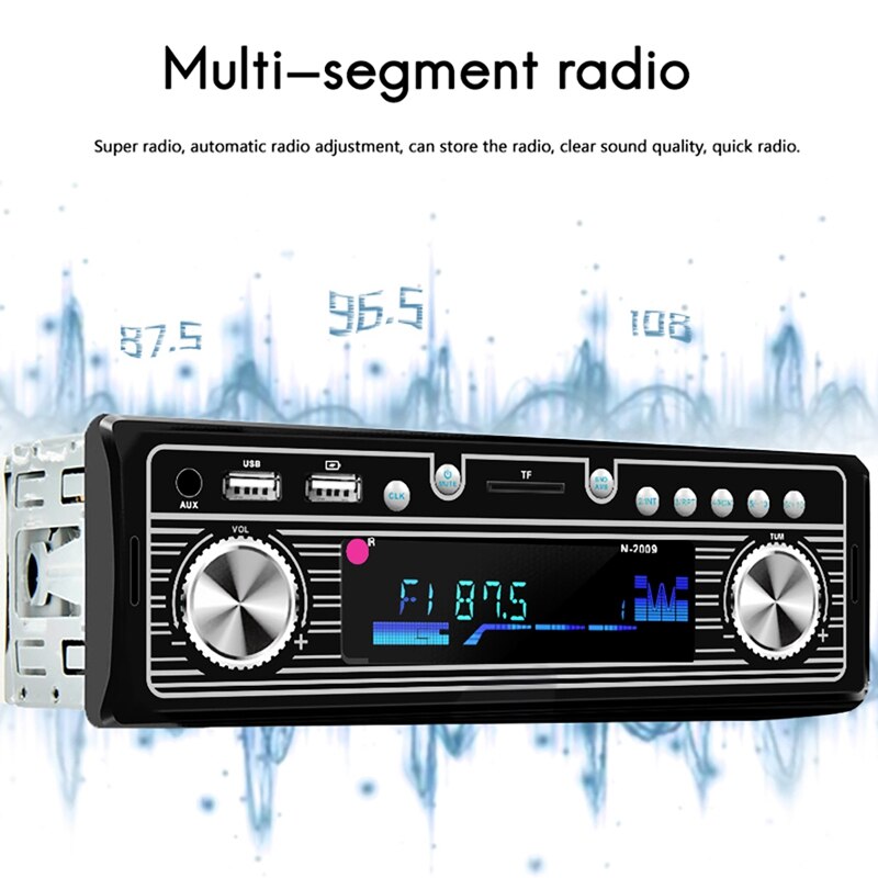 Retro Autoradio Een Din Autoradio Car Audio Blueto... – Vicedeal