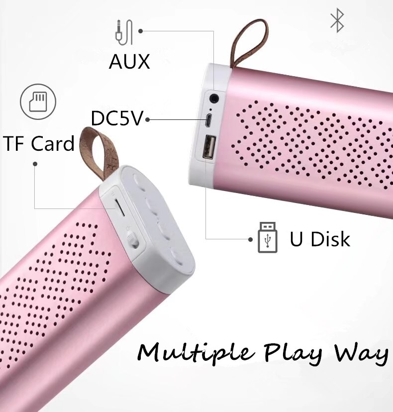 Laiyiqi Metal texture Bluetooth speaker portable b... – Vicedeal