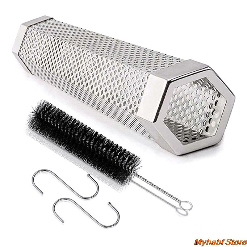 BBQ Smoker Tube Hexagon Stainless Steel BBQ Grill ... – Grandado