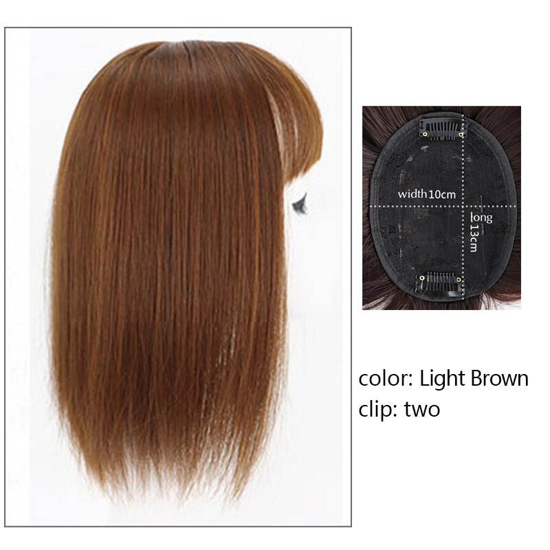 WEILAI 16inch Synthetic wig topper hair air bangs ... – Grandado