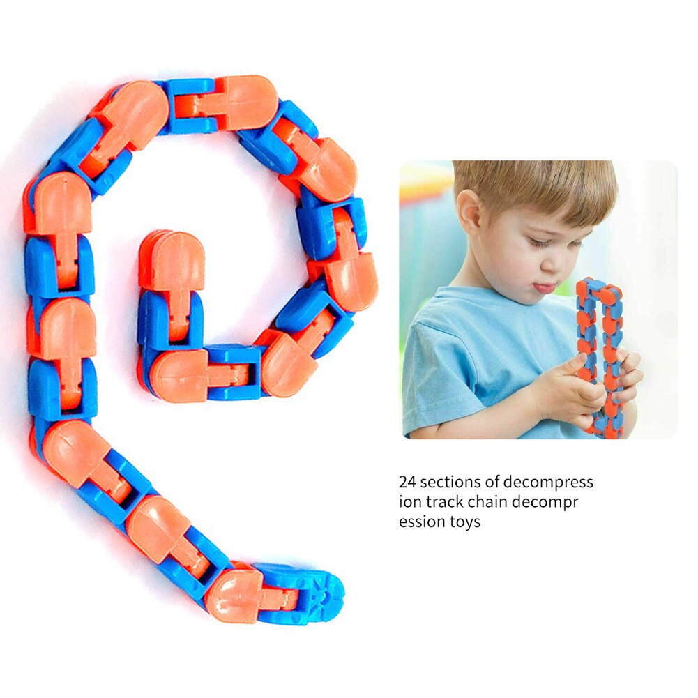 3pcs/pack Snake ADHD Anxiety Wacky Tracks Kids Adu... – Grandado