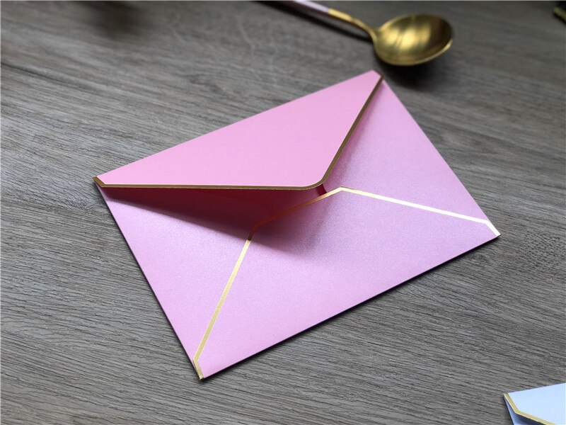 20Pcs Pearlescent Paper Letter Envelope Gilding We... – Grandado