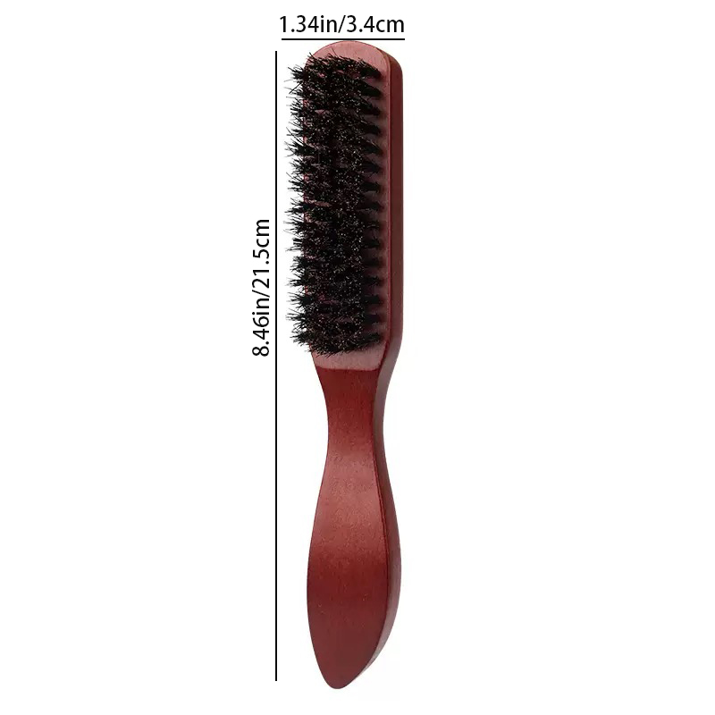 Boar Bristle Slick Back Hair Brush for Sleek Ponyt... – Grandado