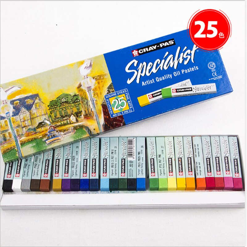 12/25 Color Square Oil Pastel for Artist Student G... – Grandado