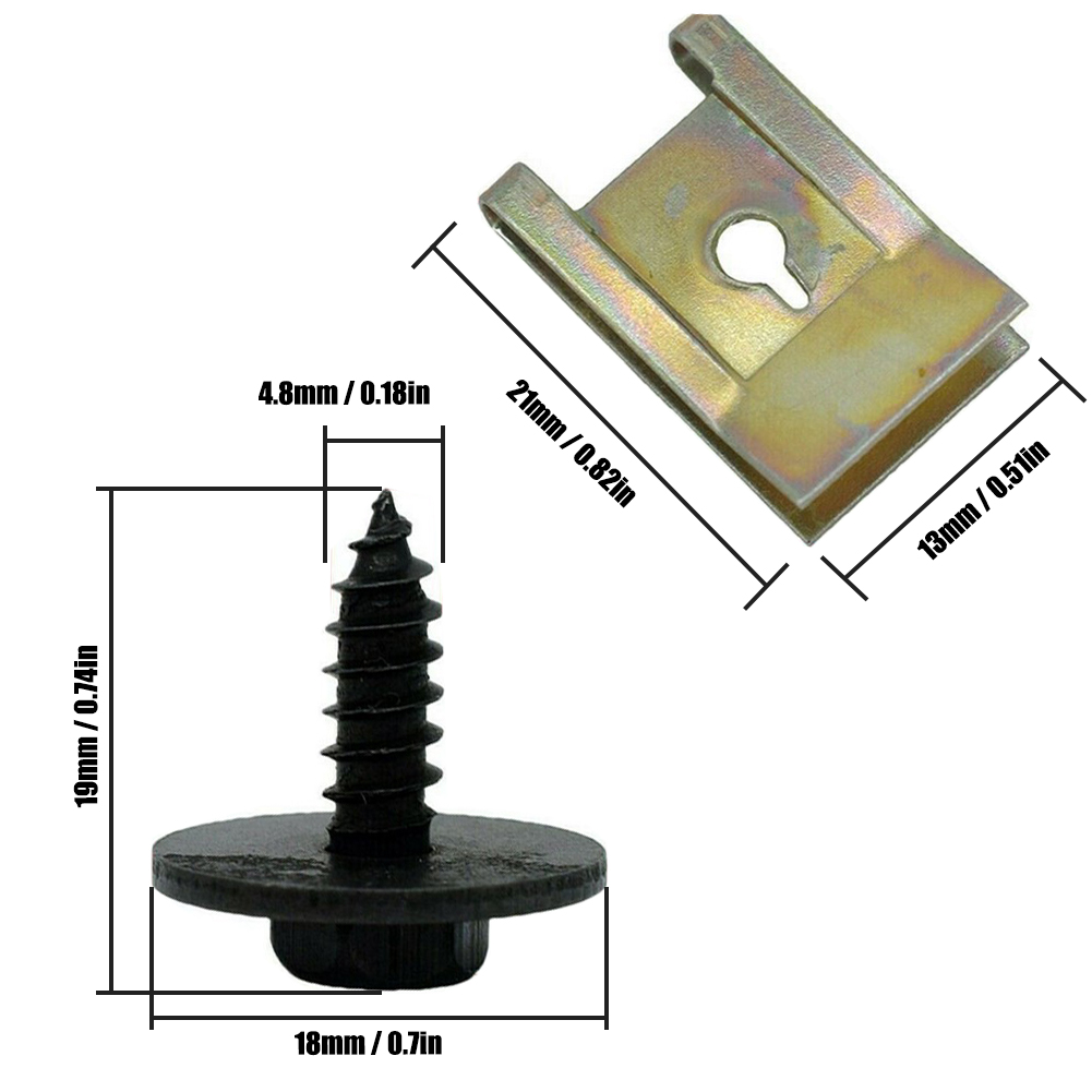 40pcs Chassis Engine Guard Metal Nut/Screw Washers... – Vicedeal