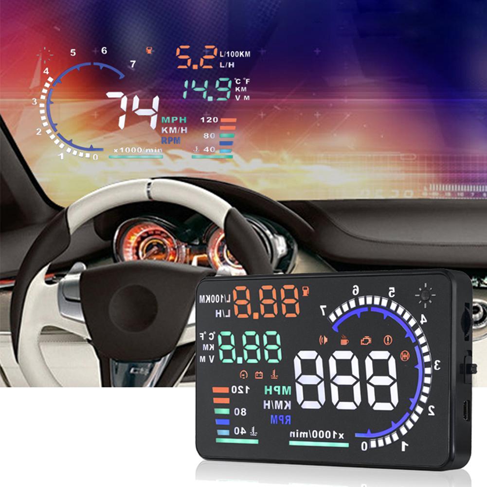 Universal A8 5.5 Inch Car HUD Head Up Display OBDI... – Vicedeal