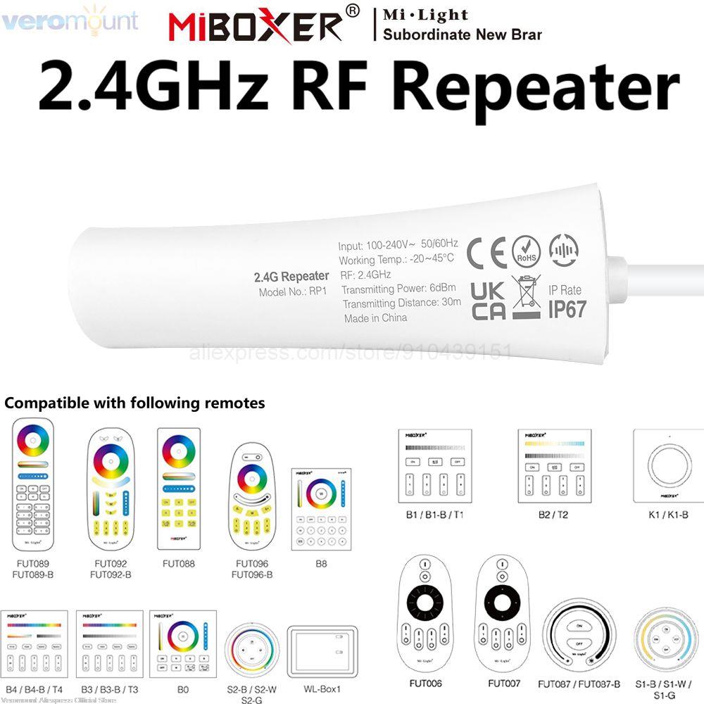Miboxer 2.4G RF Repeater RP1 Waterproof IP67 Remot... – Grandado