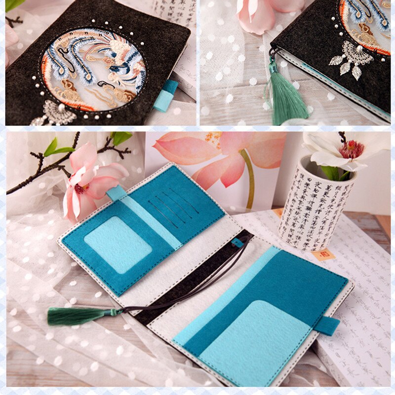 DIY Embroidery Flower Phoenix Wallet Needlework Se... – Grandado