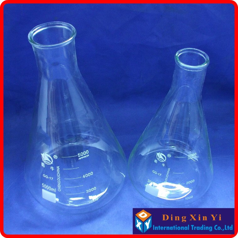 Matraz de vidrio de 3000ml, frasco cónico de vidri... – Grandado