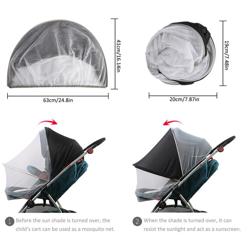 Baby Stroller Universal Mosquito Net Sun Shade Pus... – Vicedeal