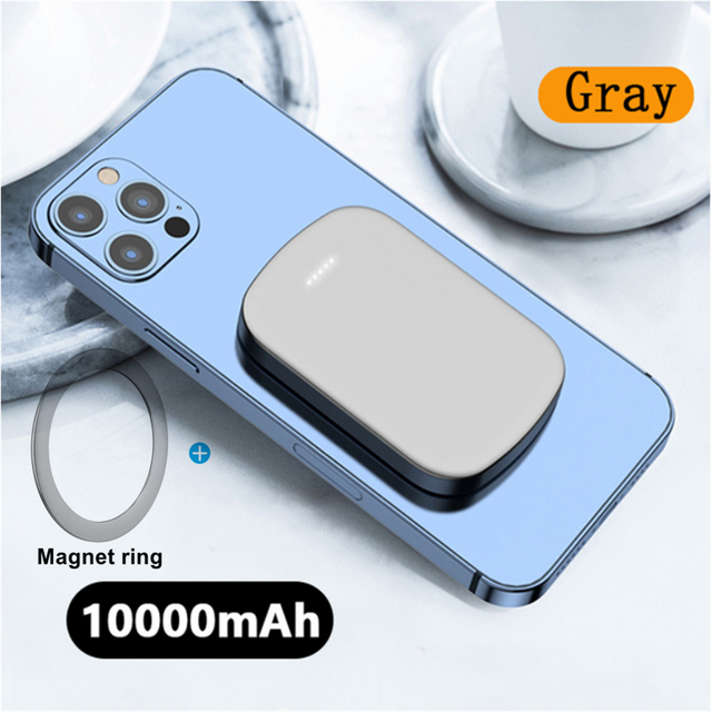Amsengo 10000mAh Magnetic Wireless PowerBank For M... – Grandado