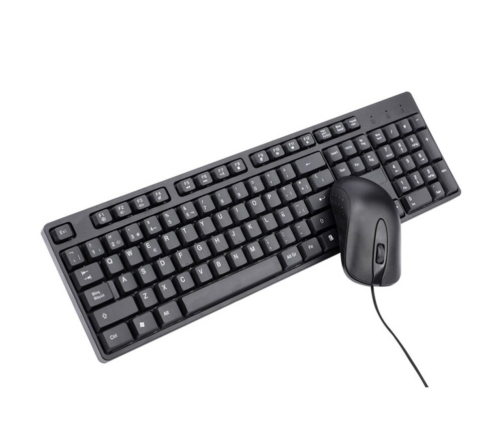 Spanish Keyboard and Mouse for home office 104 key... – Grandado
