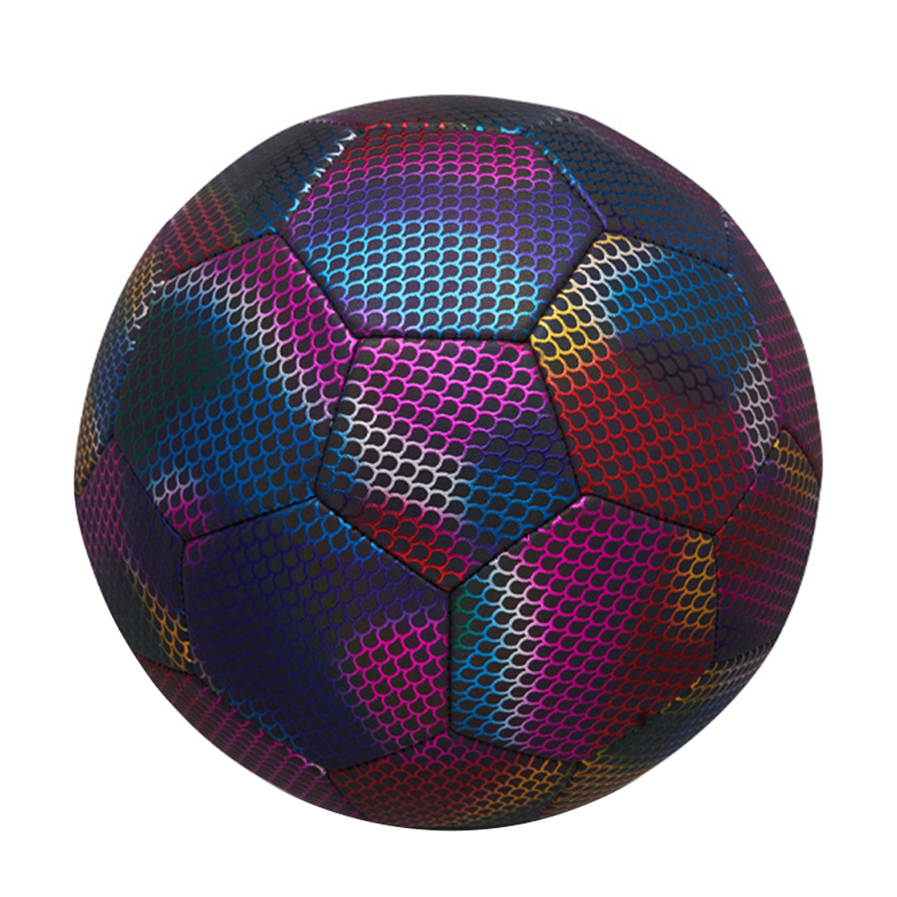 PU Kids Reflective Soccer Ball Adult Child Standar... – Grandado