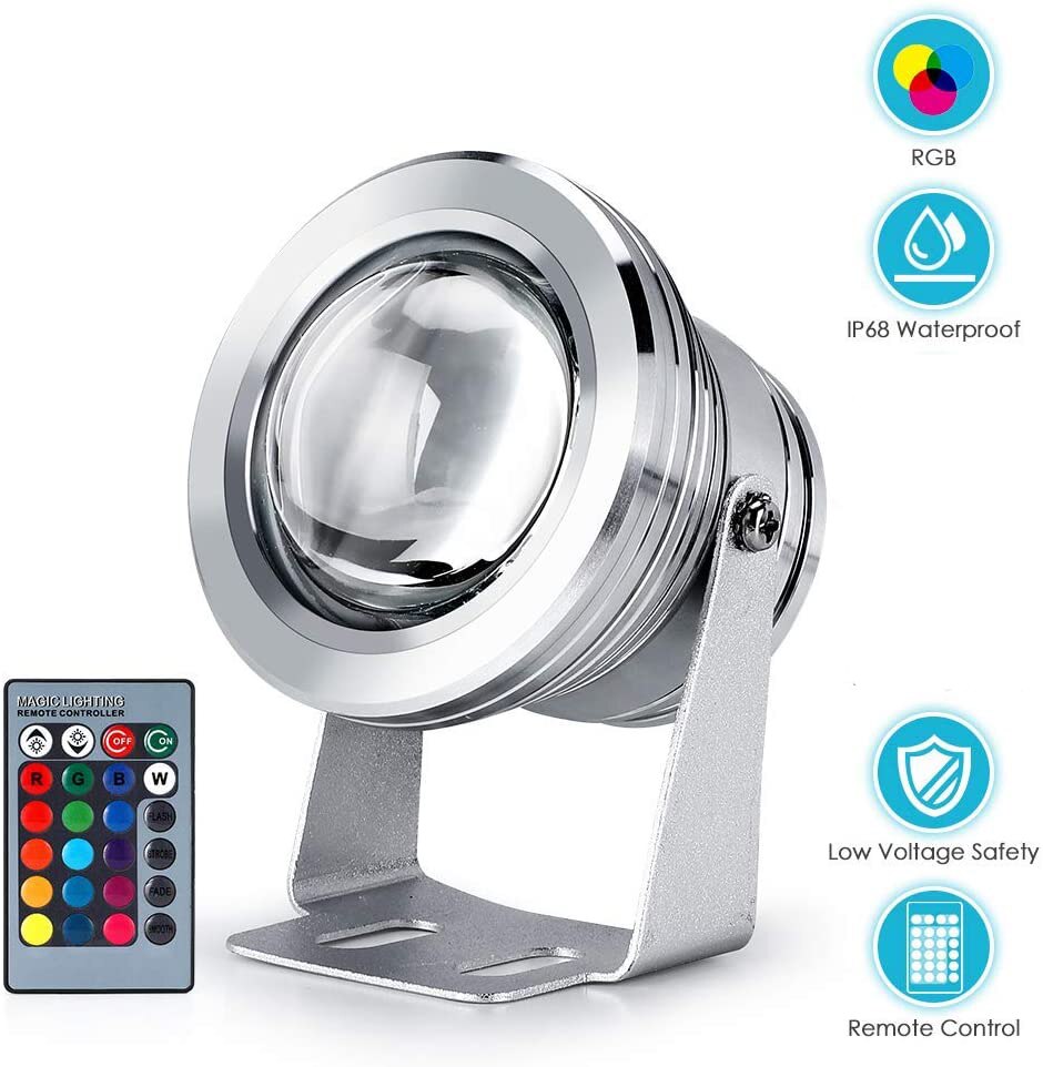 16 kleuren 20w 12v rgb led onderwater fontein lich... – Grandado