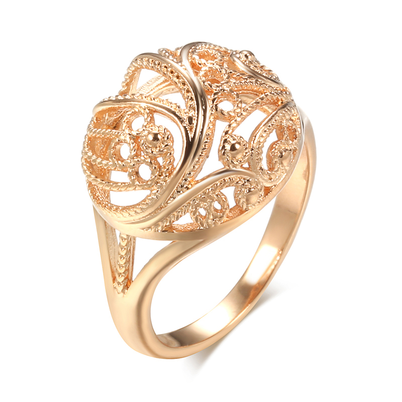 Kinel Trendy 585 Rose Gold Color Rings for Women H... – Grandado