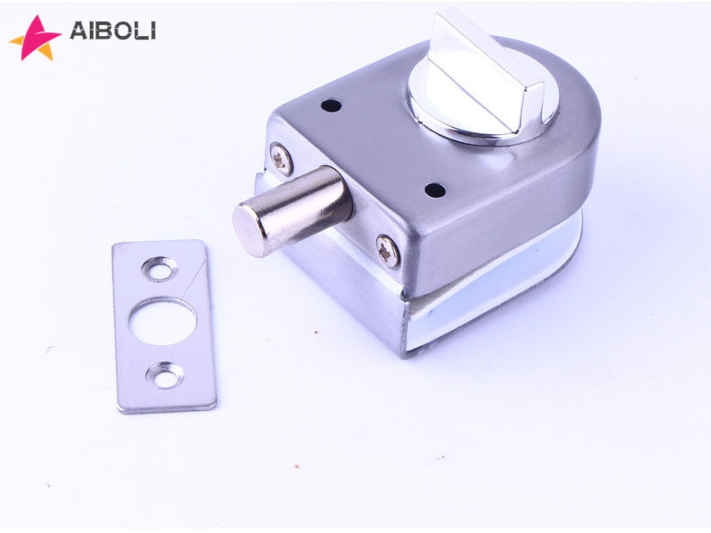 Single Central Glass Door Lock Stainless Steel Bol... – Grandado
