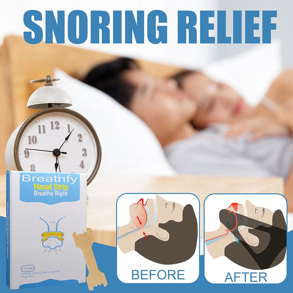 Anti Snore Congestion Nasal Strips Easier Better B... – Grandado