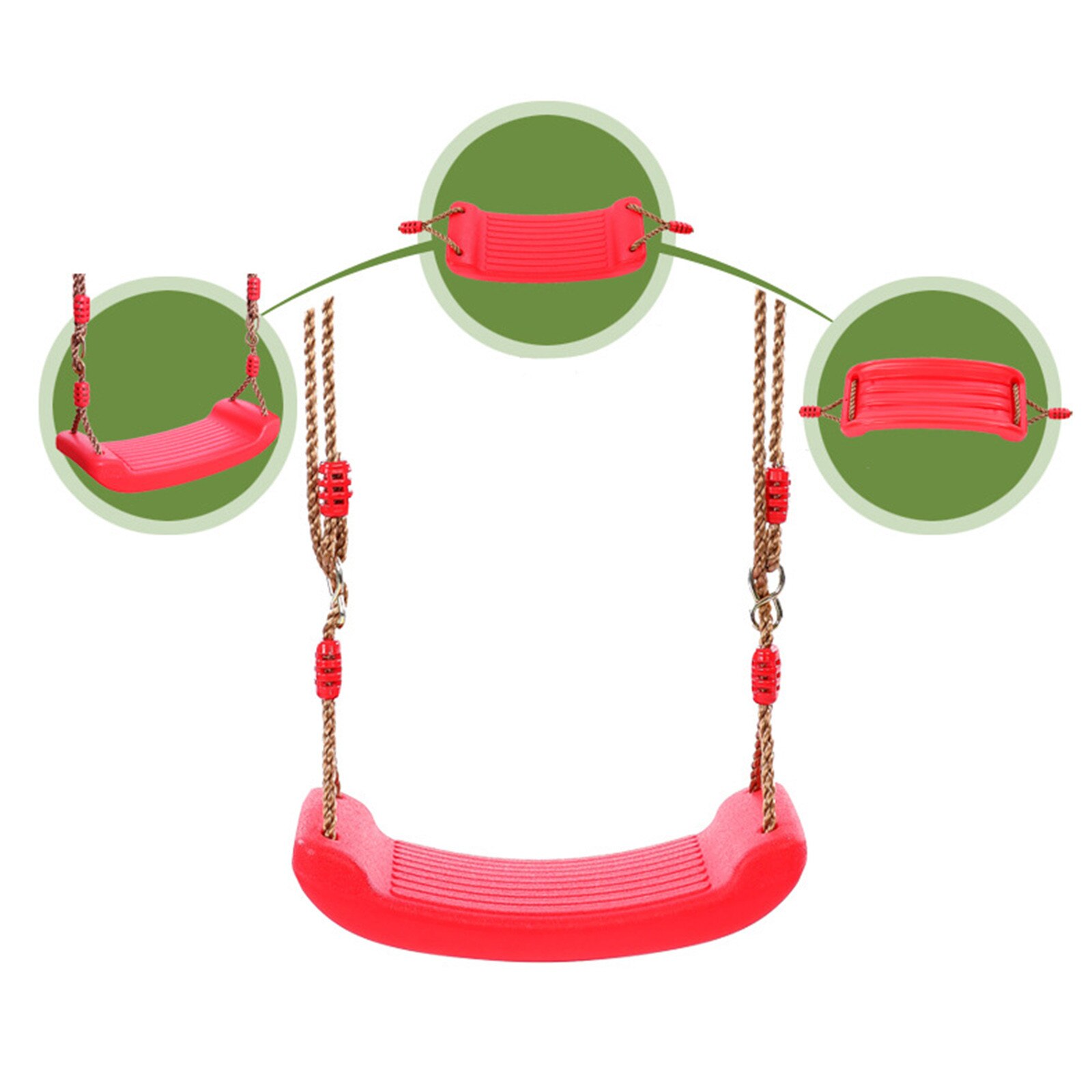 Flying Toy Garden Swing Kids Hanging Seat Toys wit... – Grandado