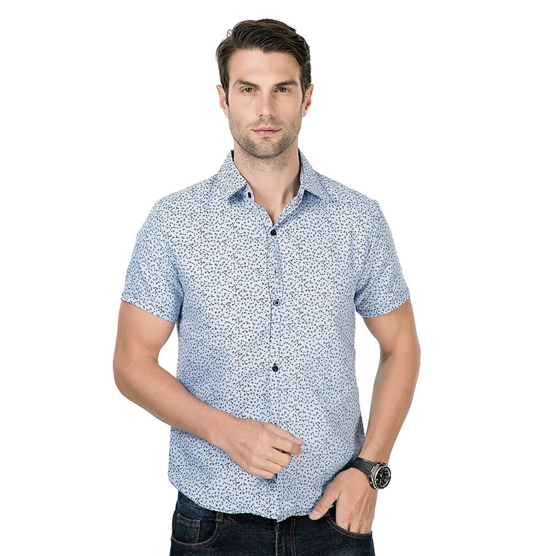 Men's Summer Shirts Mens Print Short Sleeve Shirts... – Grandado