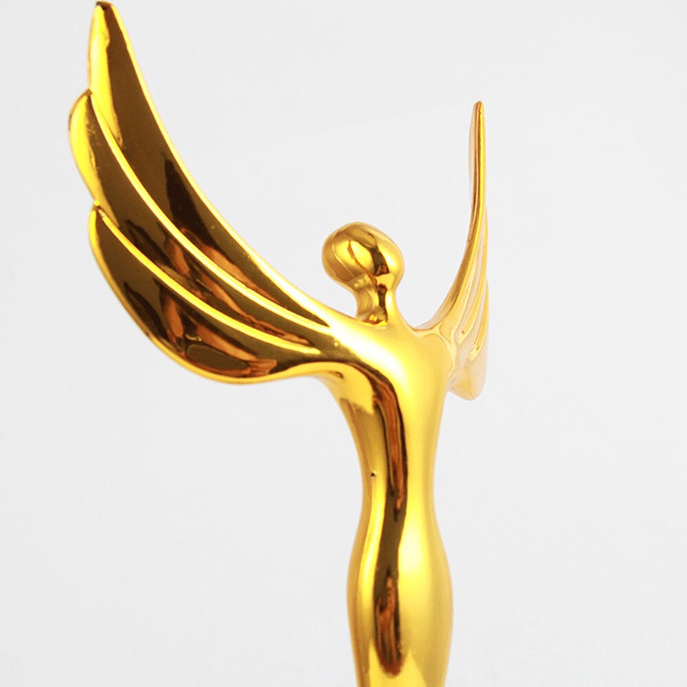 1Pc Trophy Achievement Award Glod Angel Award Gold... – Vicedeal