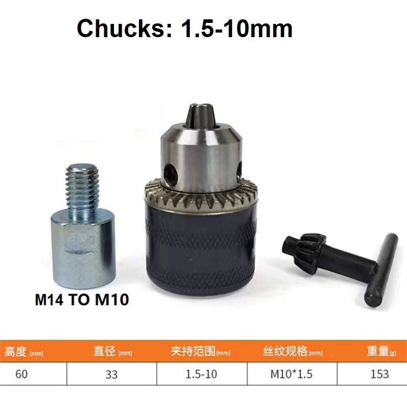 M10 Angle Grinder Electric Hand Drill Socket Chuck... – Grandado